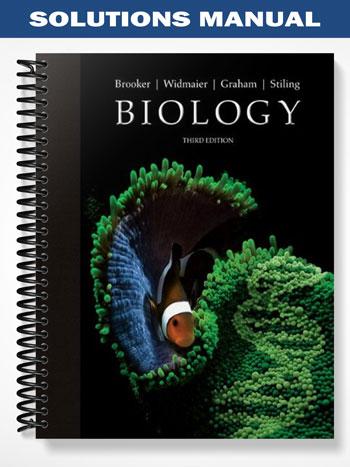 Solutions Manual for Biology 3rd Edition by Brooker - Tutor website