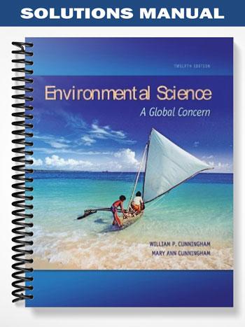 Solutions Manual for Environmental Science A Global Concern 12th ...