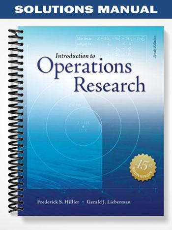 Solutions Manual for Introduction to Operations Research 10th Edition ...