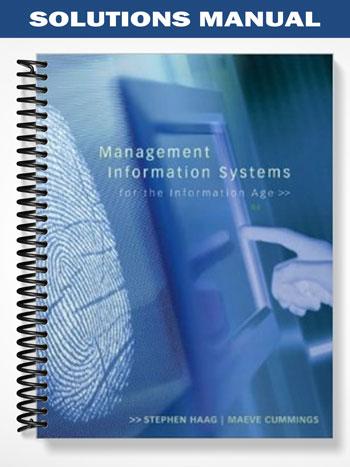 Solutions Manual for Management Information Systems for the Information Age 8th Edition by Haag ...