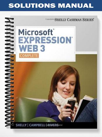 Solutions Manual for Microsoft Expression Web 3 Complete 1st Edition by ...