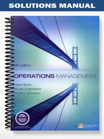 Solutions Manual for Operations Management 5th Edition by Slack - Tutor ...