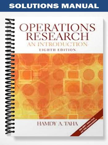 Solutions Manual for Operations Research An Introduction 9th Edition by ...