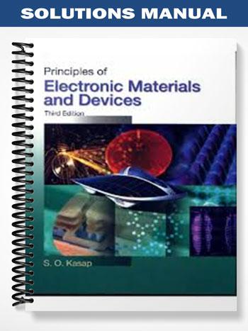 Solutions Manual for Principles of Electronic Materials and Devices 3rd ...