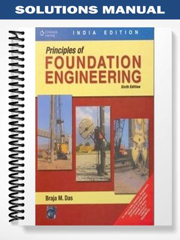 Solutions Manual for Principles of Foundation Engineering 6th Edition by Braja Das - Tutor website