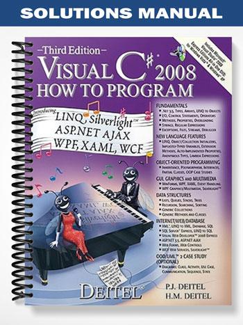 Solutions Manual for Visual C# 2008 How to Program 3rd Edition by ...