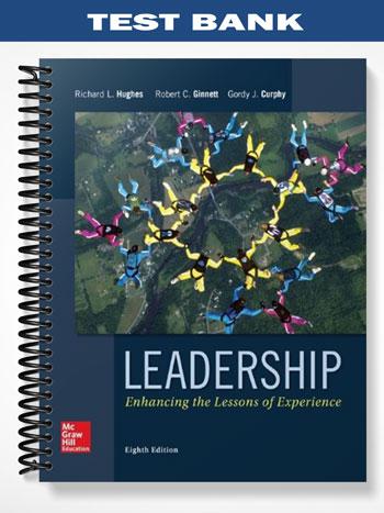 Test Bank for Leadership Enhancing the Lessons of Experience 8th ...
